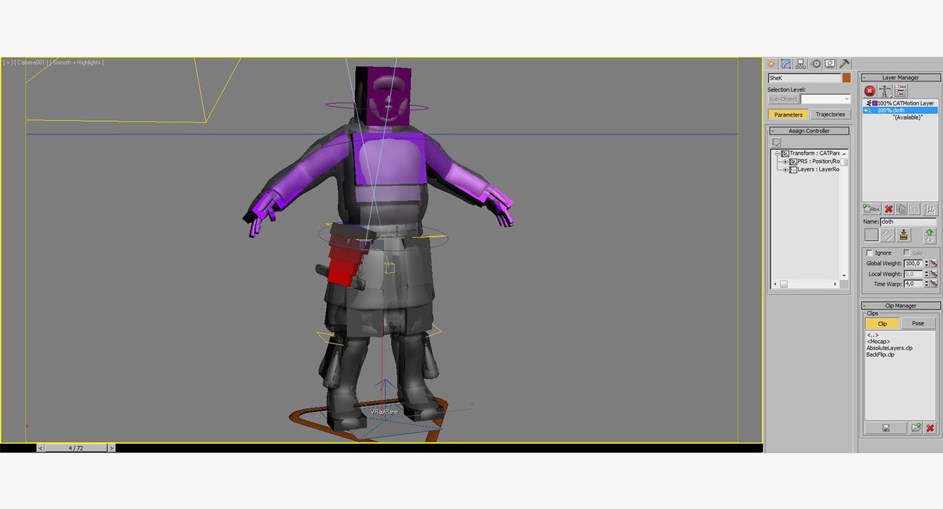 3d model northern man animation rigging