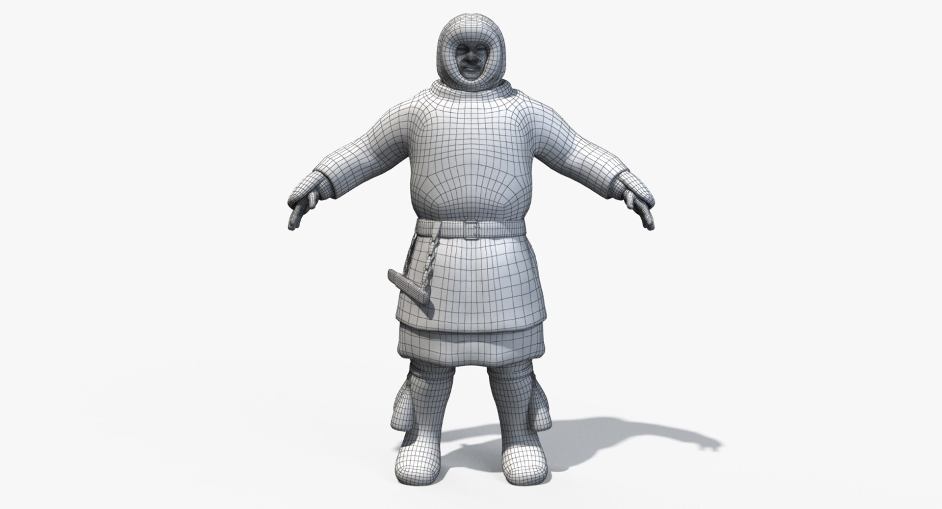 3d model northern man animation rigging
