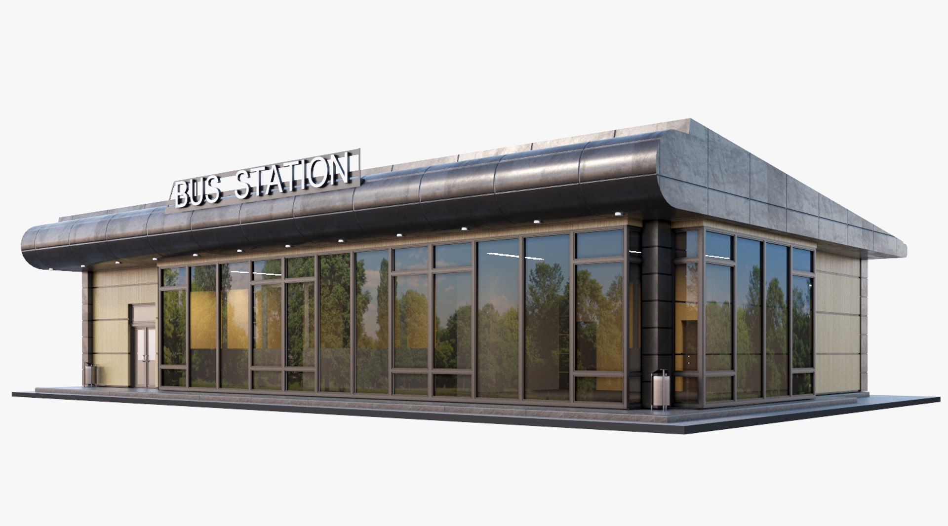 3d model of bus station