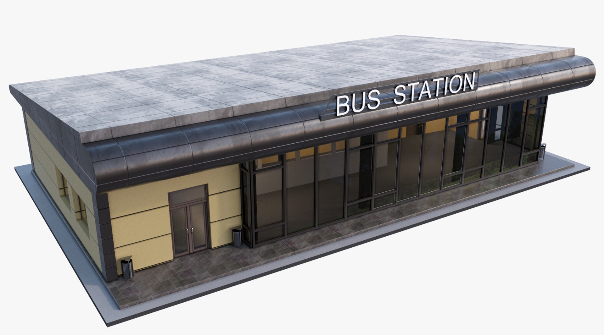 3d model of bus station