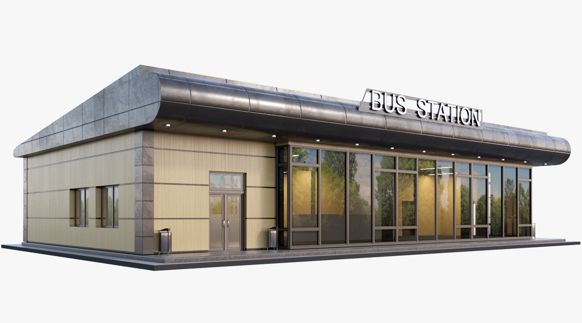 3d model of bus station