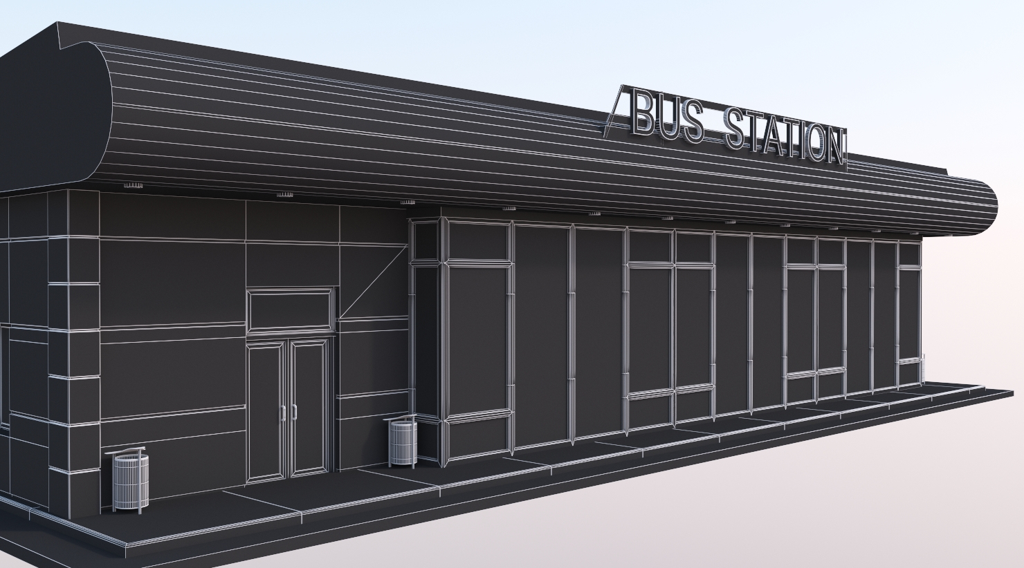 3d model of bus station