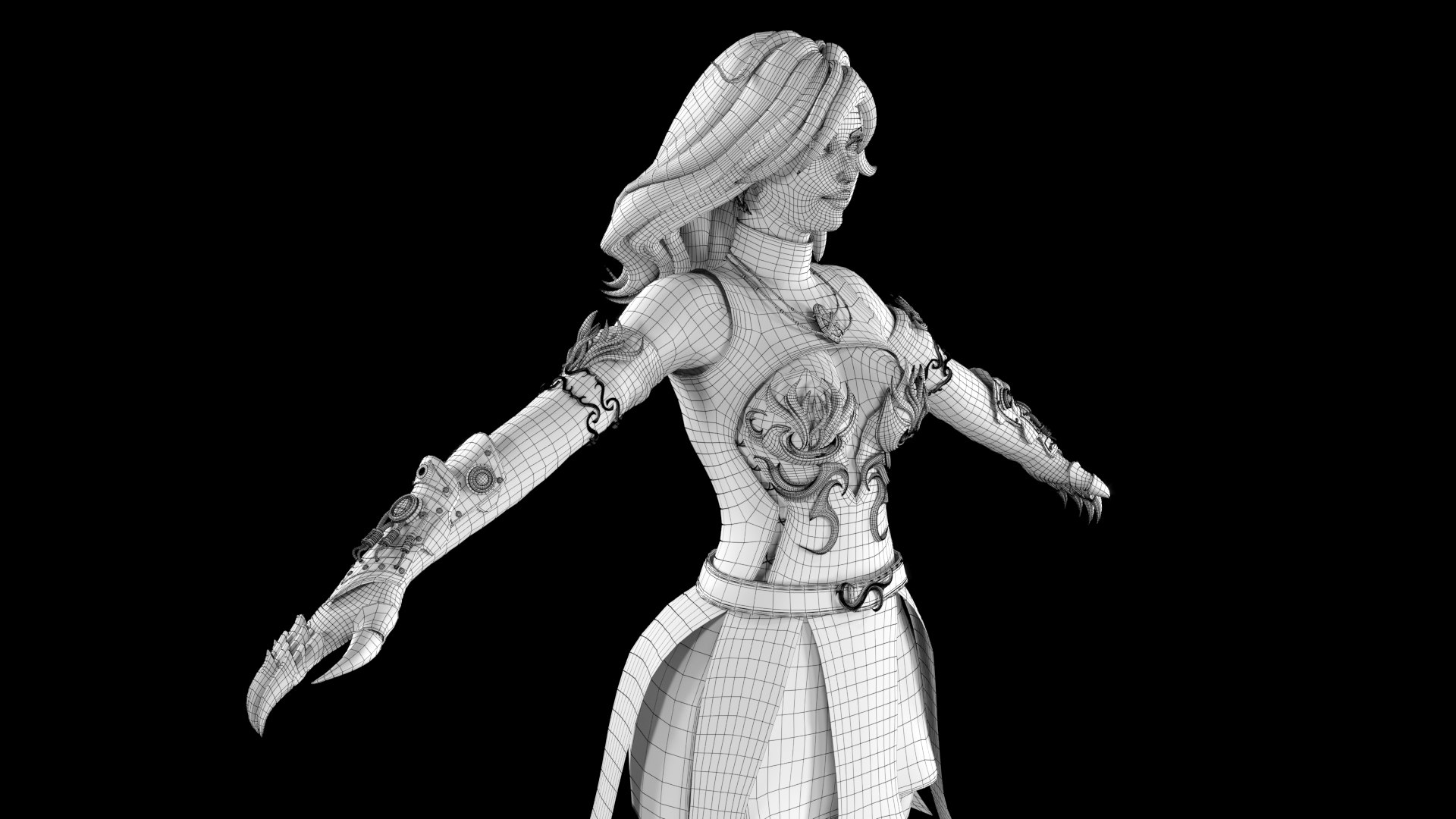 Female Mage 3D Model - TurboSquid 1623707