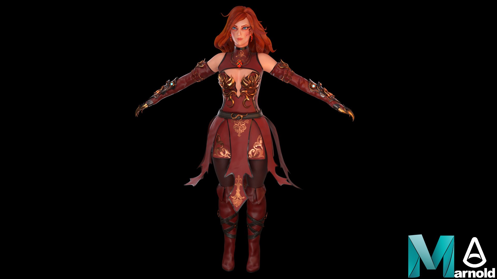 Female Mage 3D Model - TurboSquid 1623707