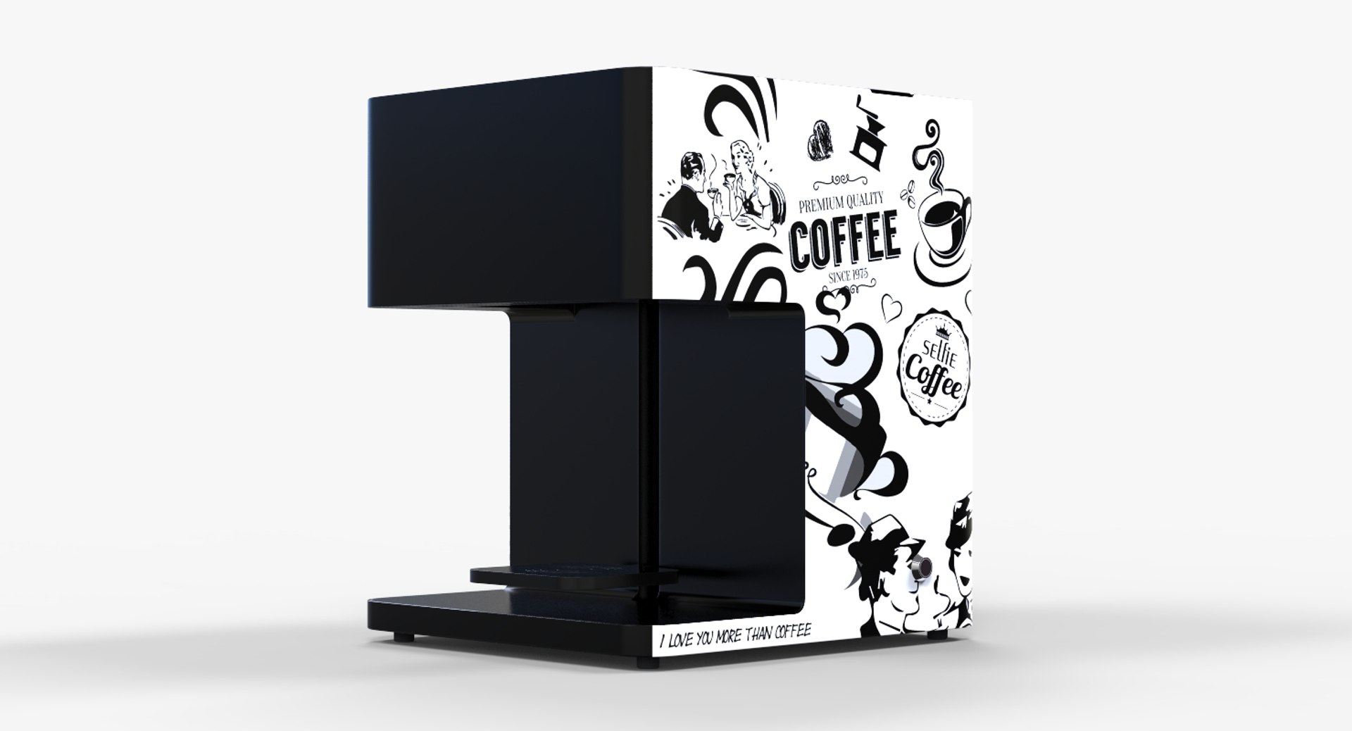 3D Selfie Coffee Printer Machine - TurboSquid 1287385