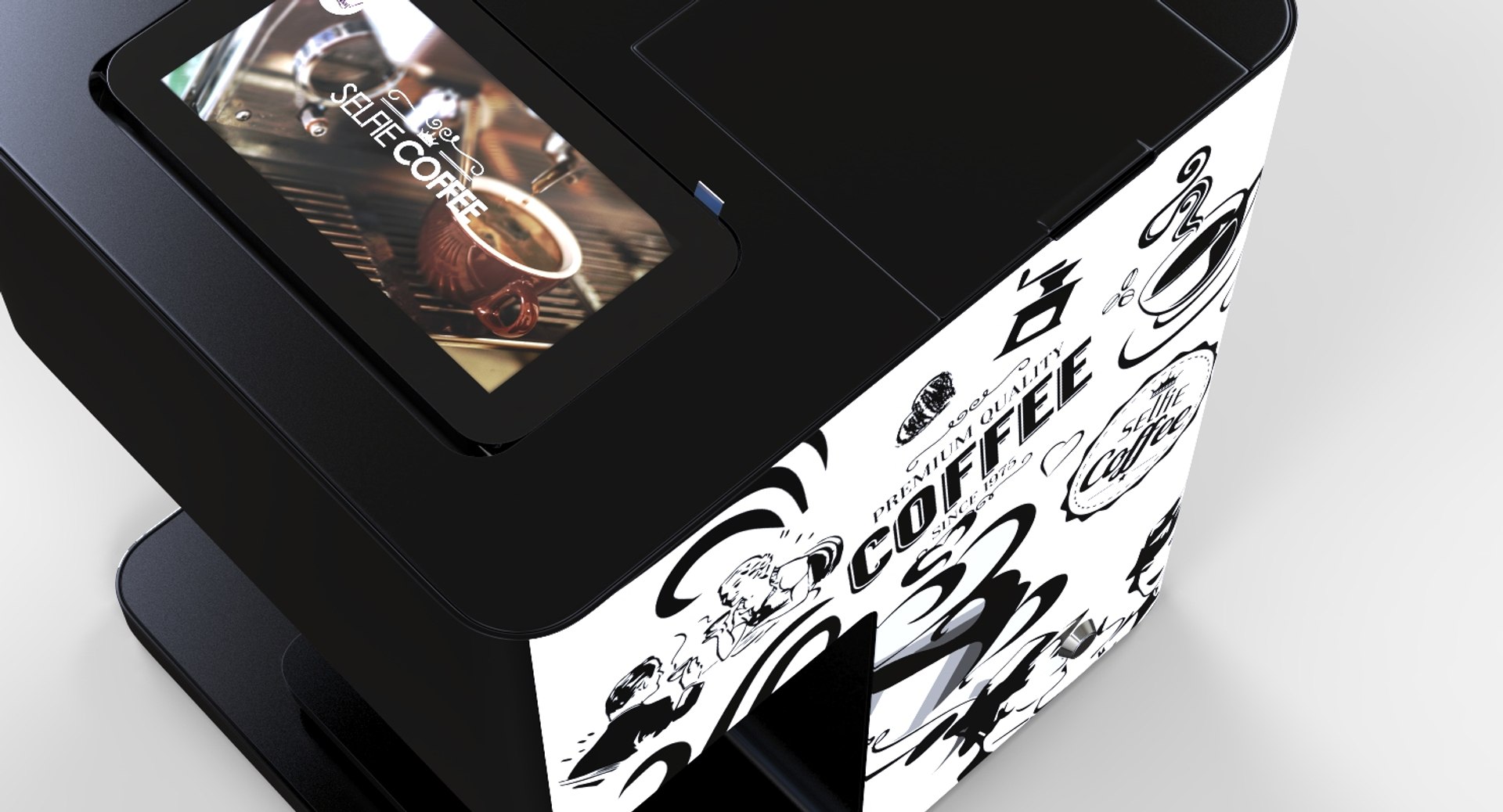 3D Selfie Coffee Printer Machine - TurboSquid 1287385