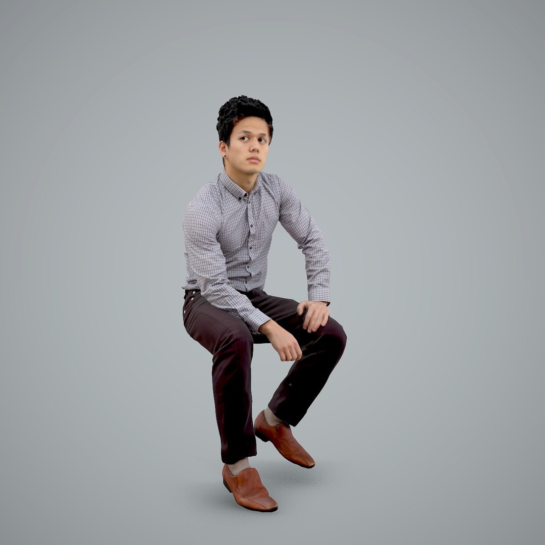 axyz normal human 3d model