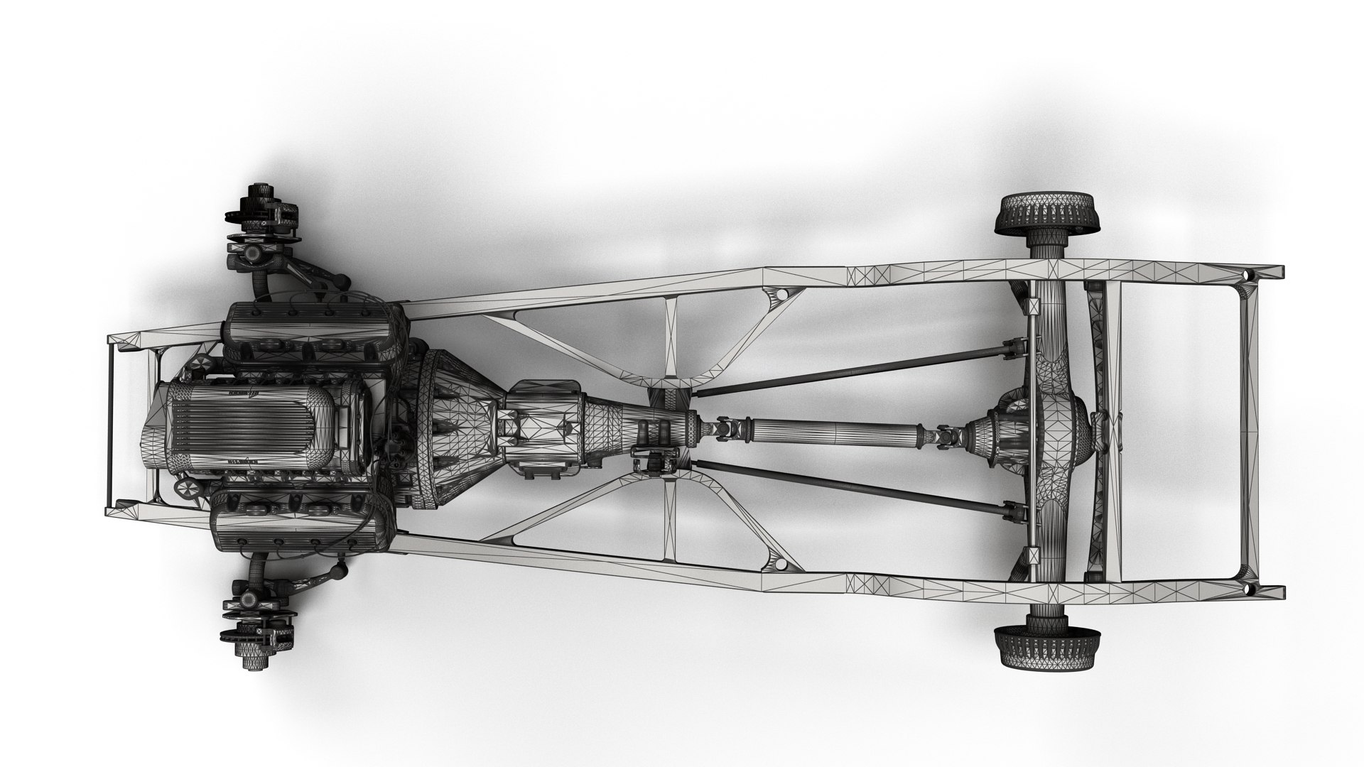 Custom hotrod frame 3D model - TurboSquid 1648883