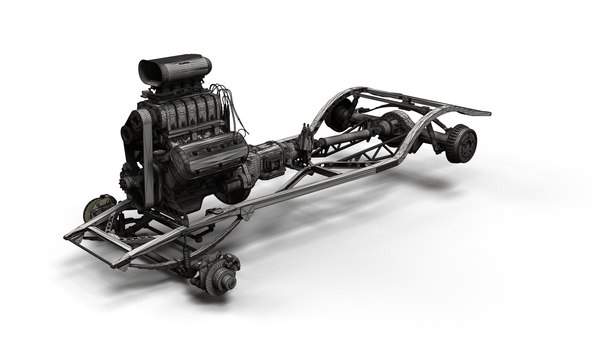 Custom hotrod frame 3D model - TurboSquid 1648883