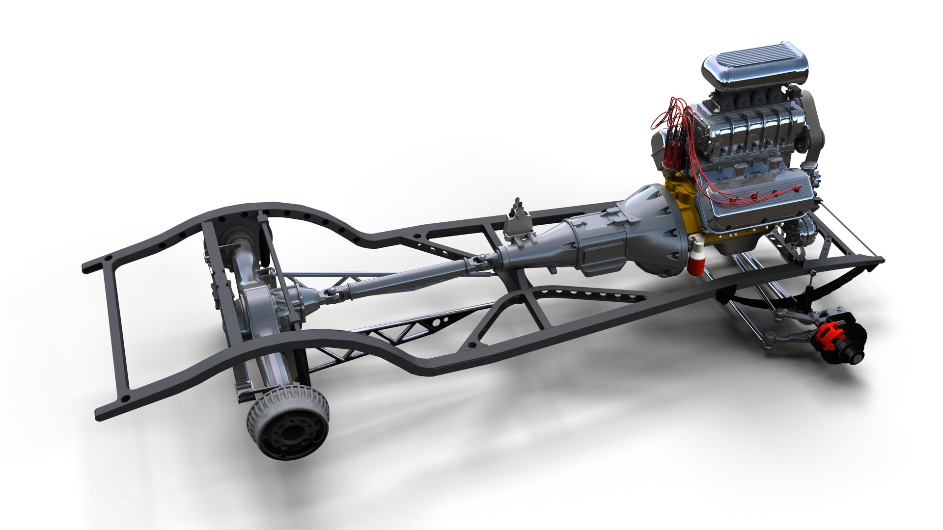 Custom Hotrod Frame 3D Model - TurboSquid 1648883