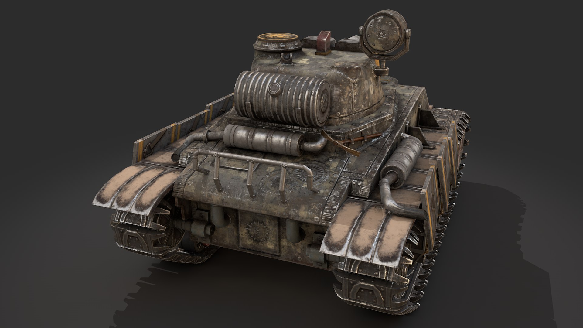 Tank Apocalyptic 3D Model - TurboSquid 1612802