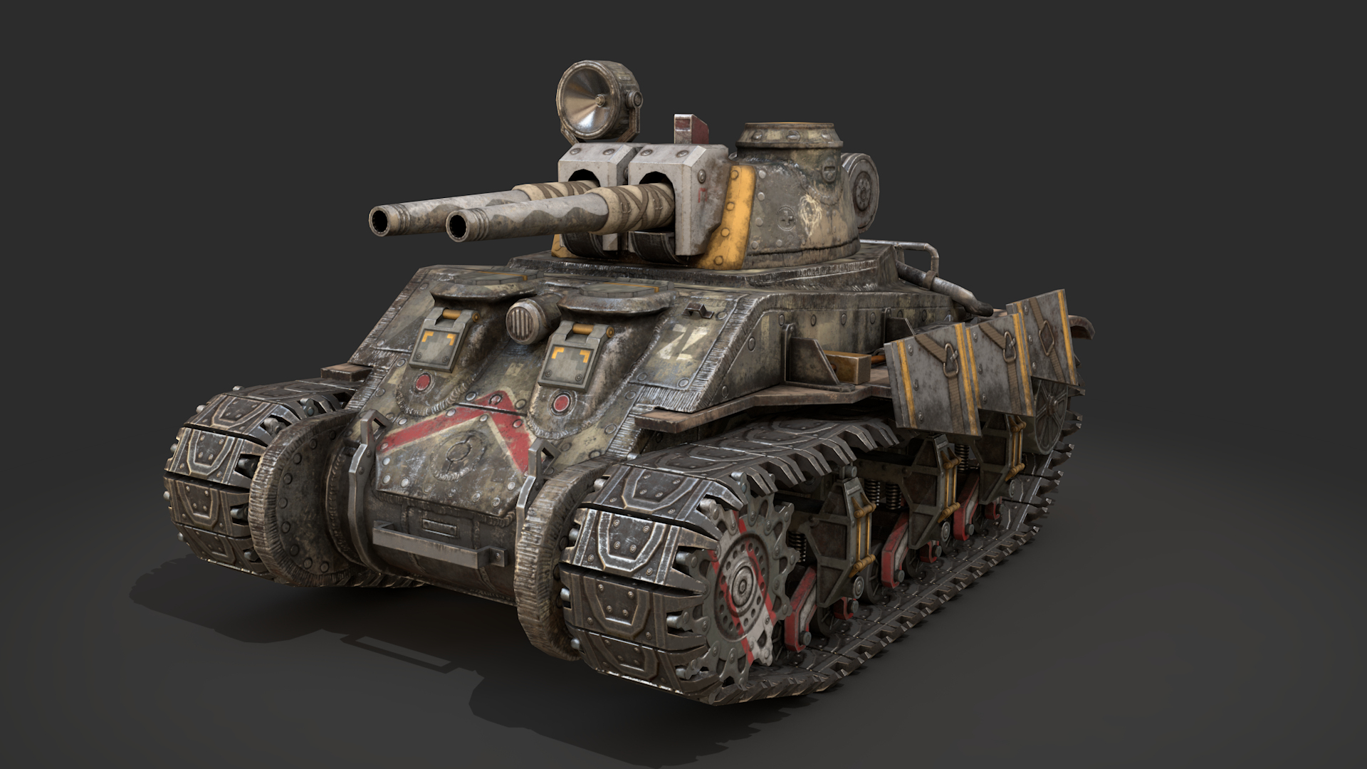 Tank Apocalyptic 3D Model - TurboSquid 1612802