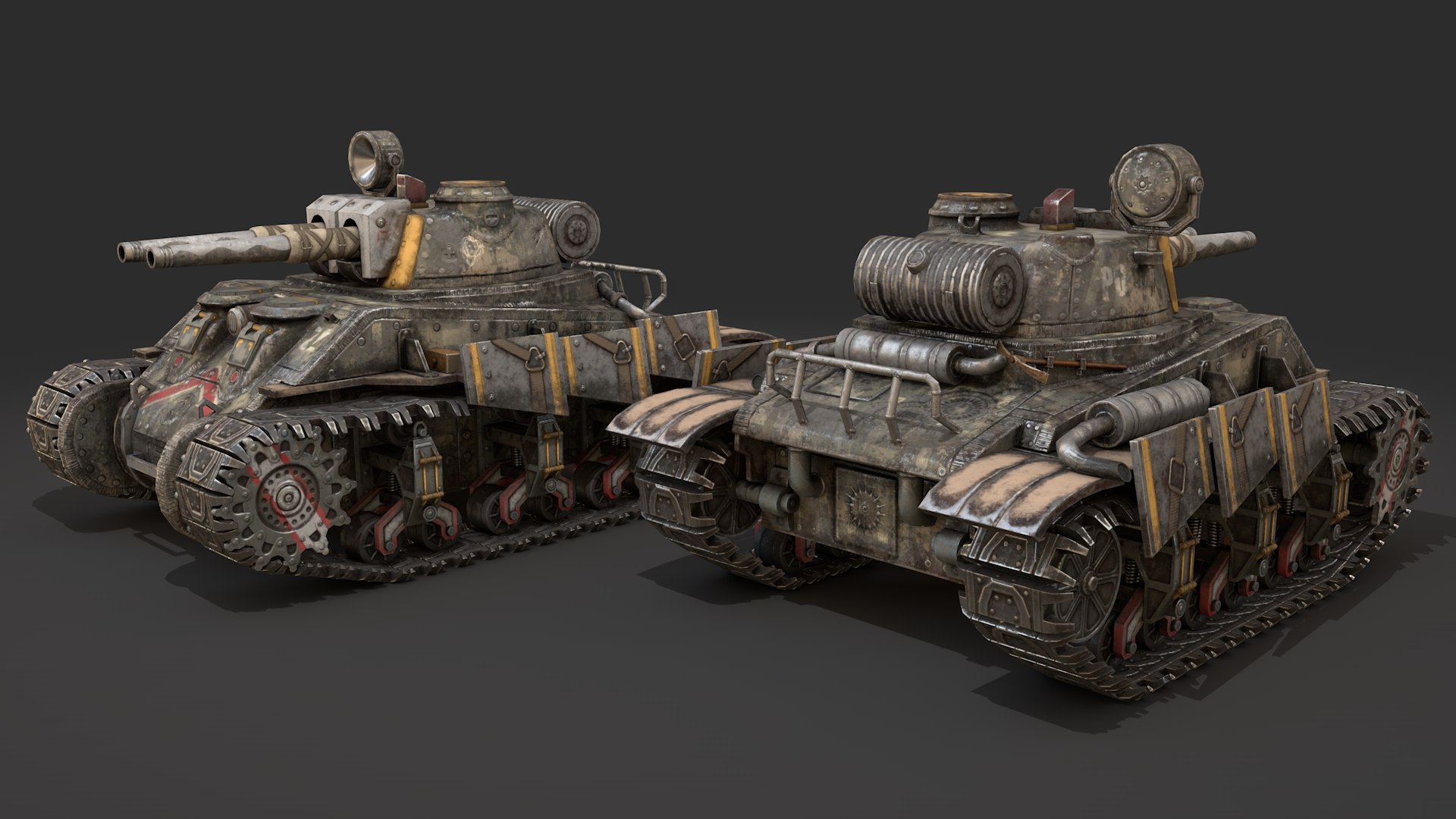 Tank Apocalyptic 3D Model - TurboSquid 1612802