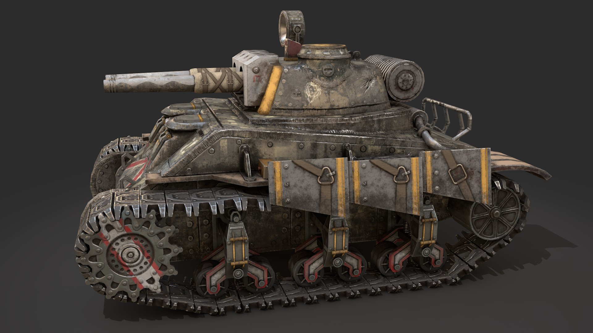 Tank Apocalyptic 3D Model - TurboSquid 1612802