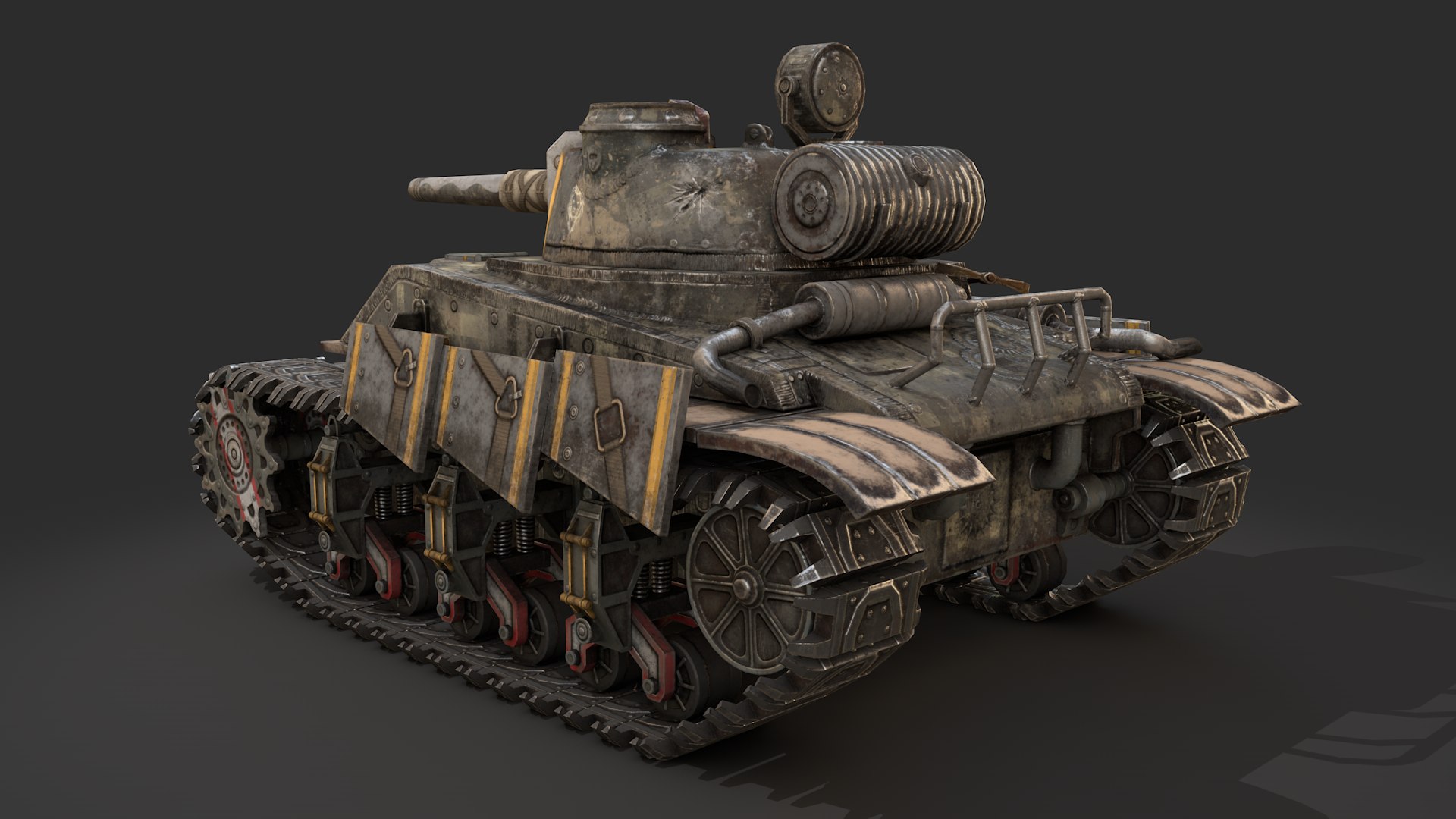 Tank Apocalyptic 3D Model - TurboSquid 1612802