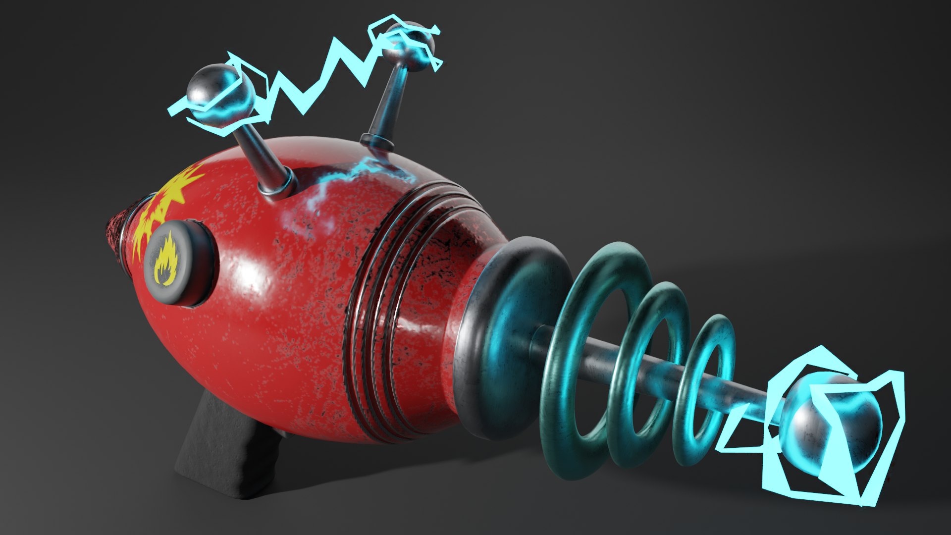 Realistic Alien Gun 3D Model - TurboSquid 1770376