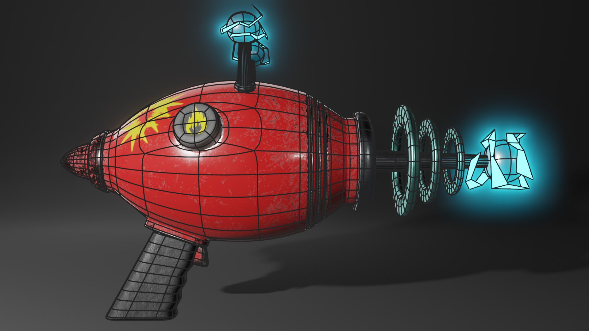 Realistic Alien Gun 3D Model - TurboSquid 1770376