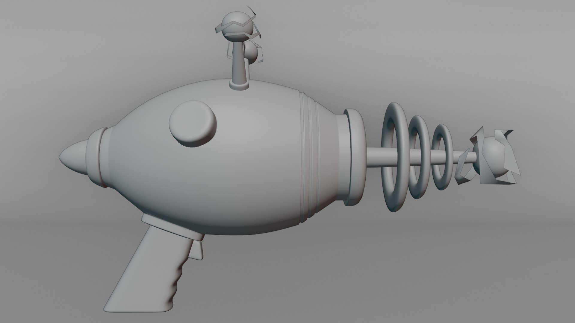 Realistic Alien Gun 3D Model - TurboSquid 1770376