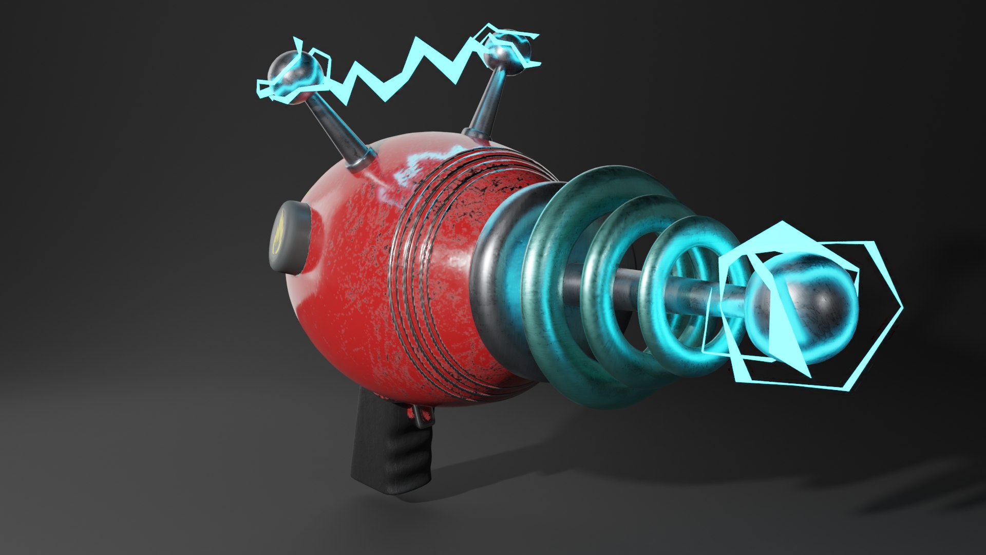 Realistic Alien Gun 3D Model - TurboSquid 1770376