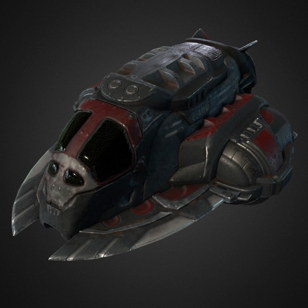 pirate spaceship 3d model