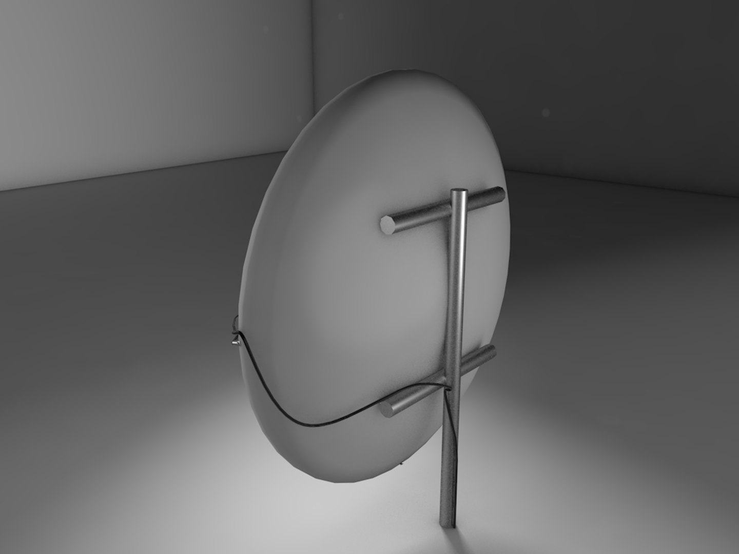 3d Model Radio Dish Satellite