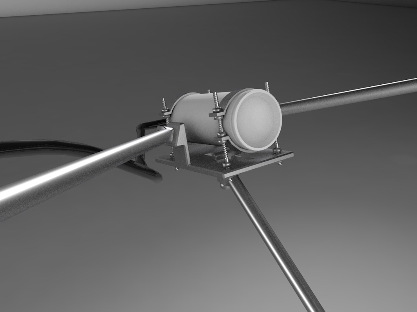 3d Model Radio Dish Satellite