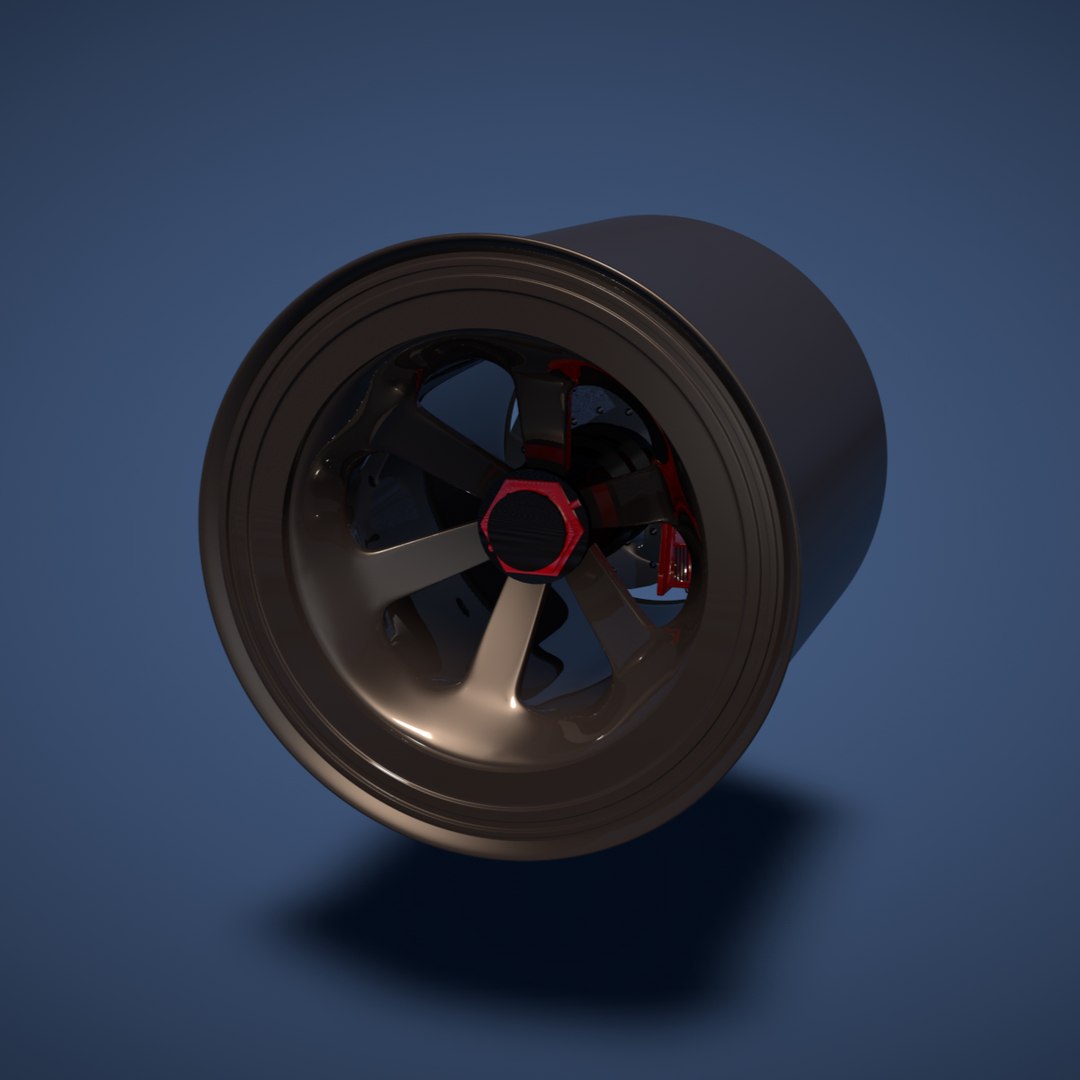 3d Model Vintage F1 Wheel