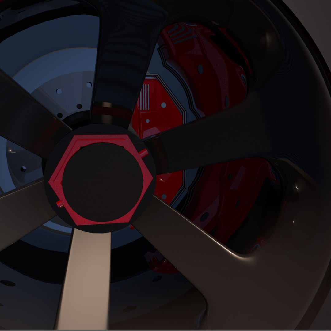 3d Model Vintage F1 Wheel