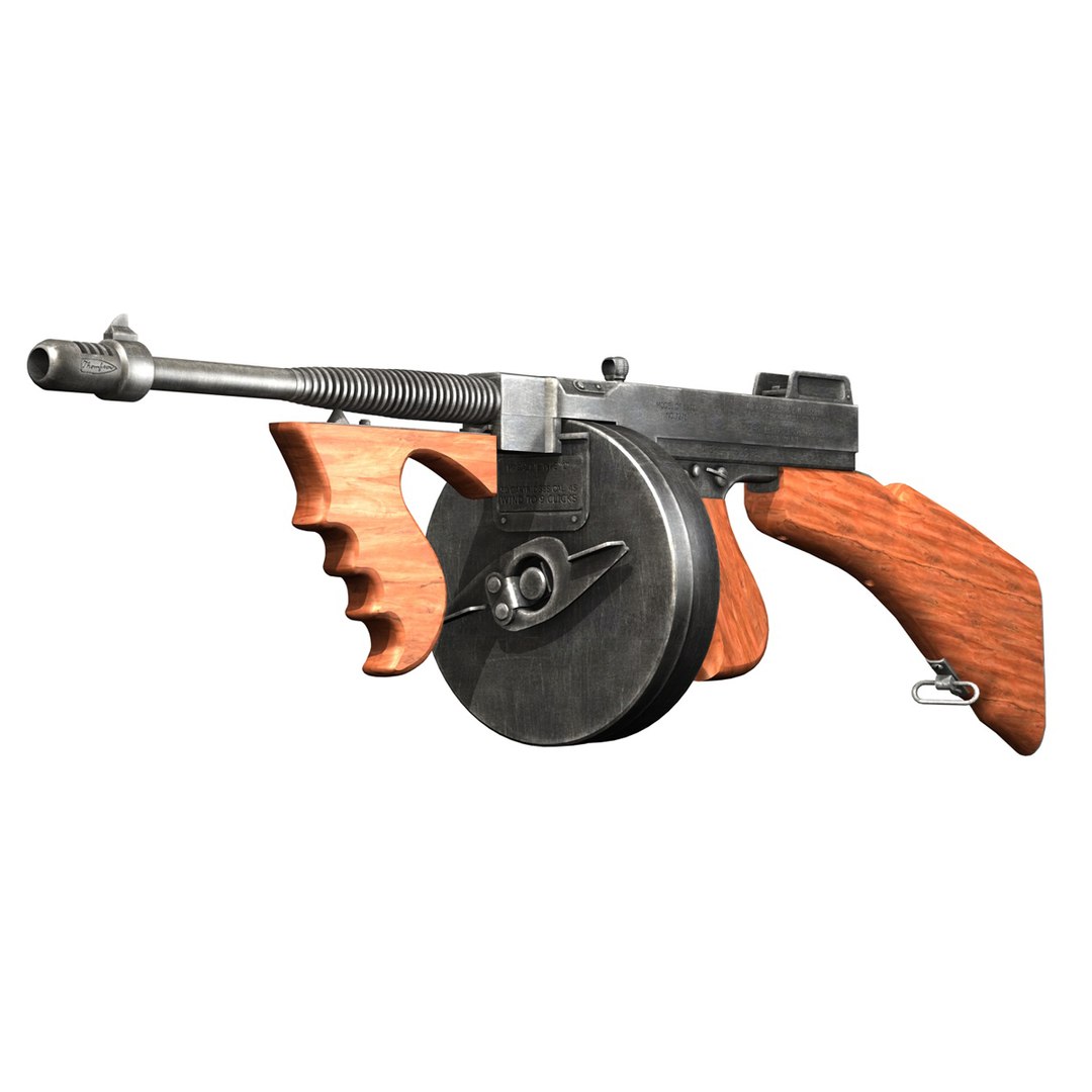 Colt Thompson Submachine Gun 3ds