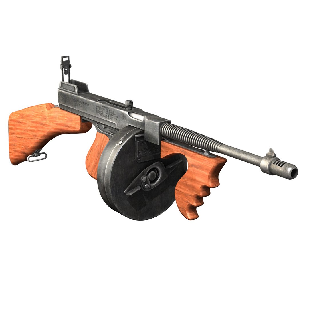 Colt Thompson Submachine Gun 3ds