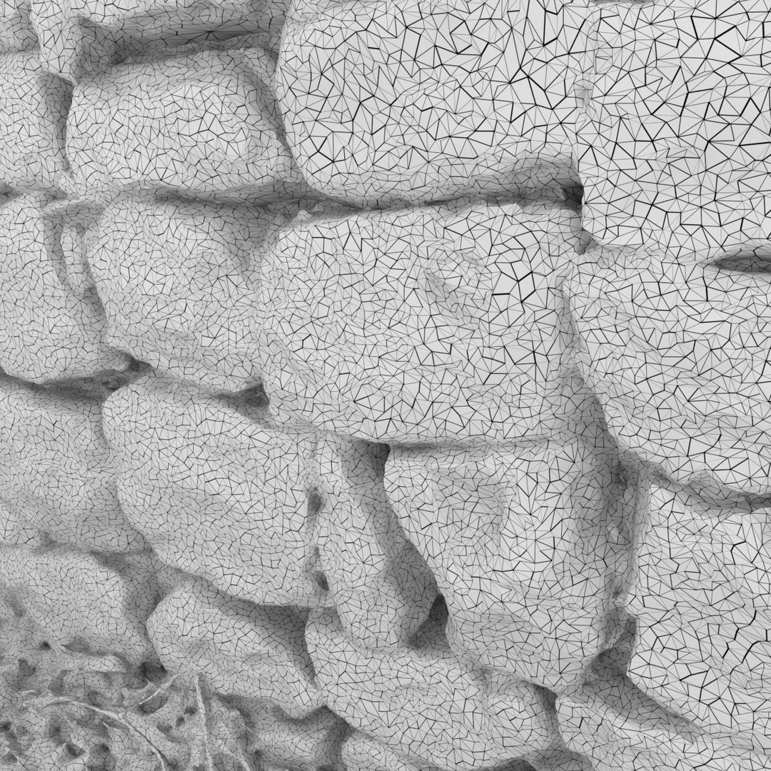 3D model scan pebbles wall - TurboSquid 1534114