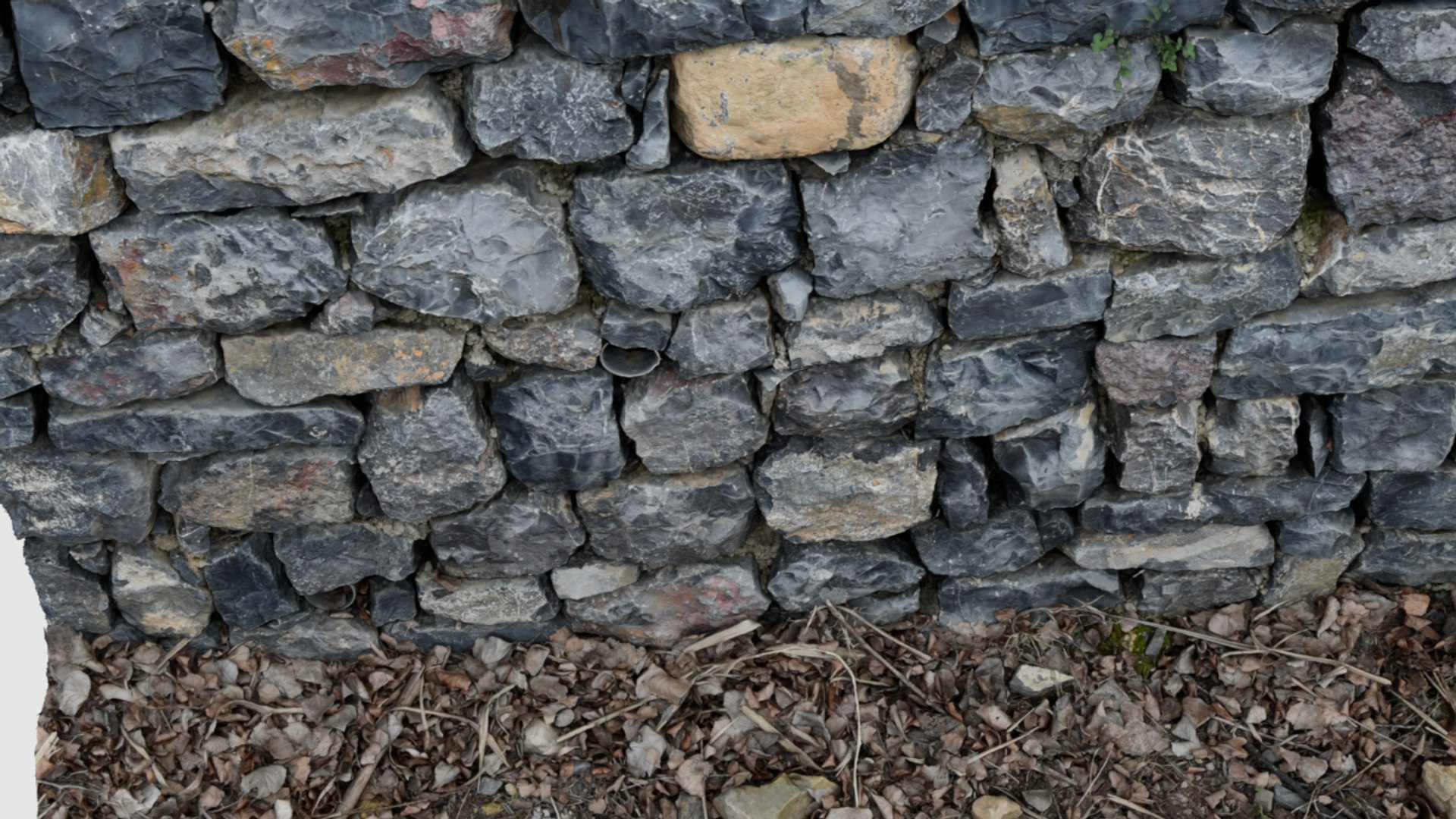 3D model scan pebbles wall - TurboSquid 1534114