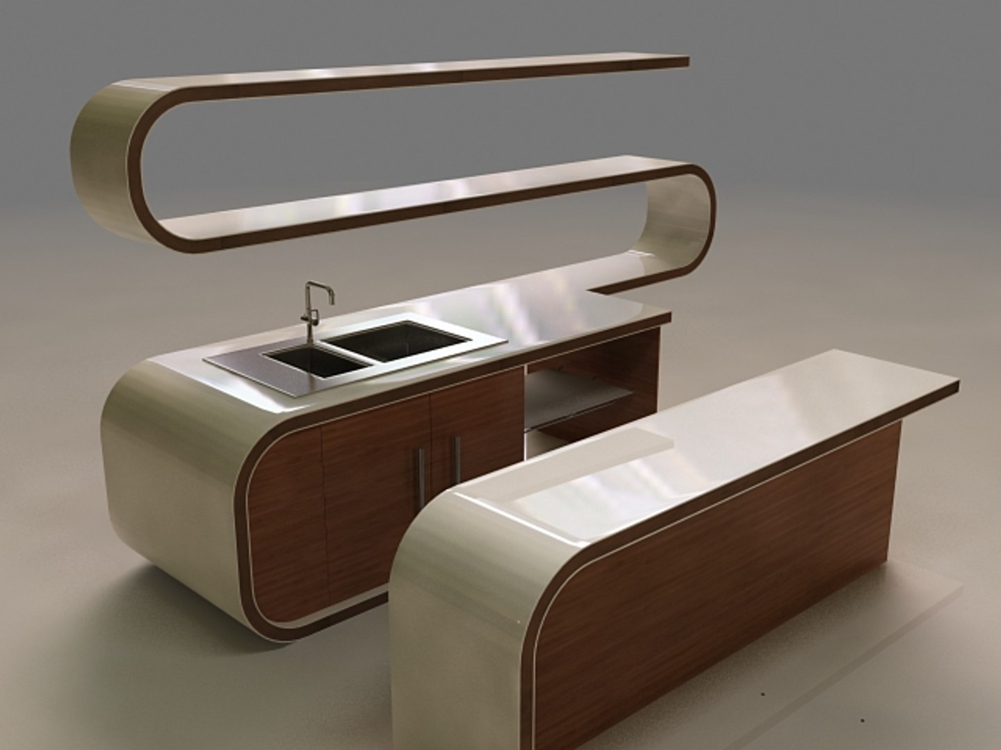 Modern Bar 3d Model