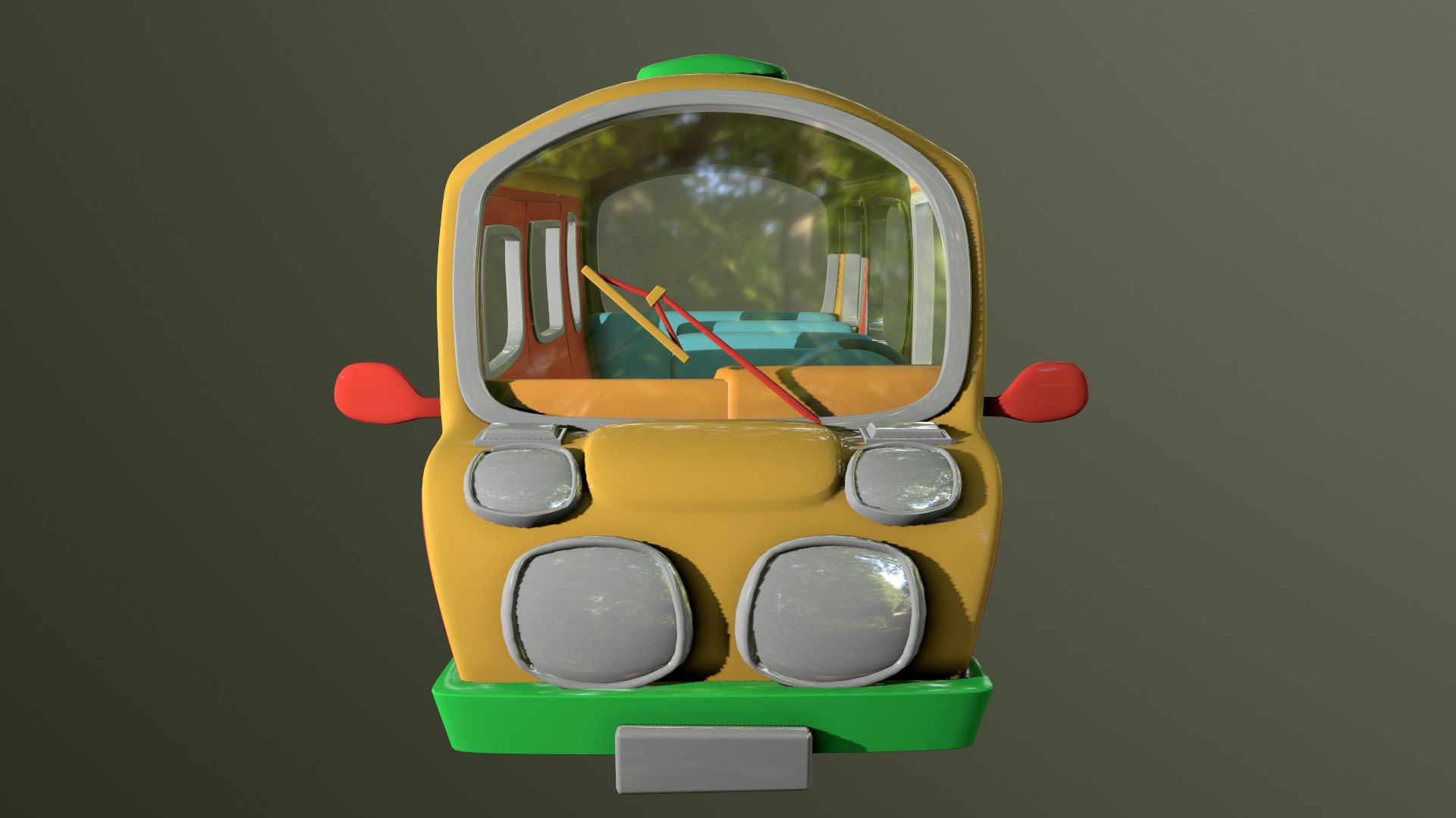 Bus Cartoons 3D Model - TurboSquid 1385851