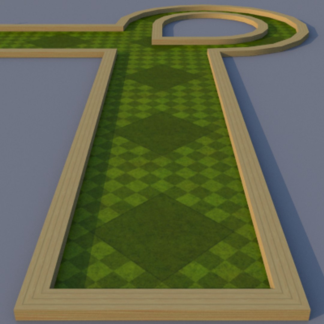 3d Model Of Mini Golf Hole