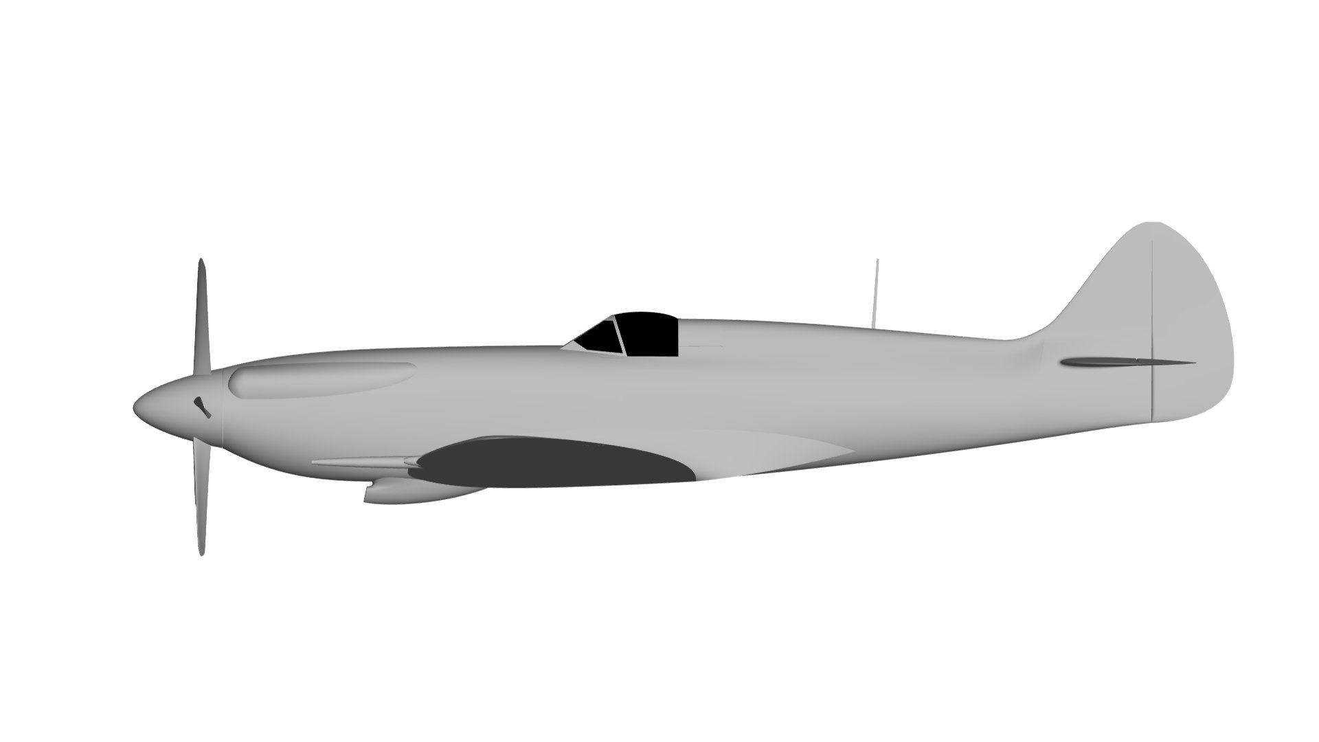 3D Model Spitfire F Mk 22 - TurboSquid 1988859