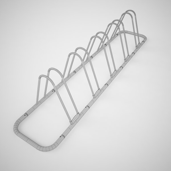 free bicycle parking rack 3d model