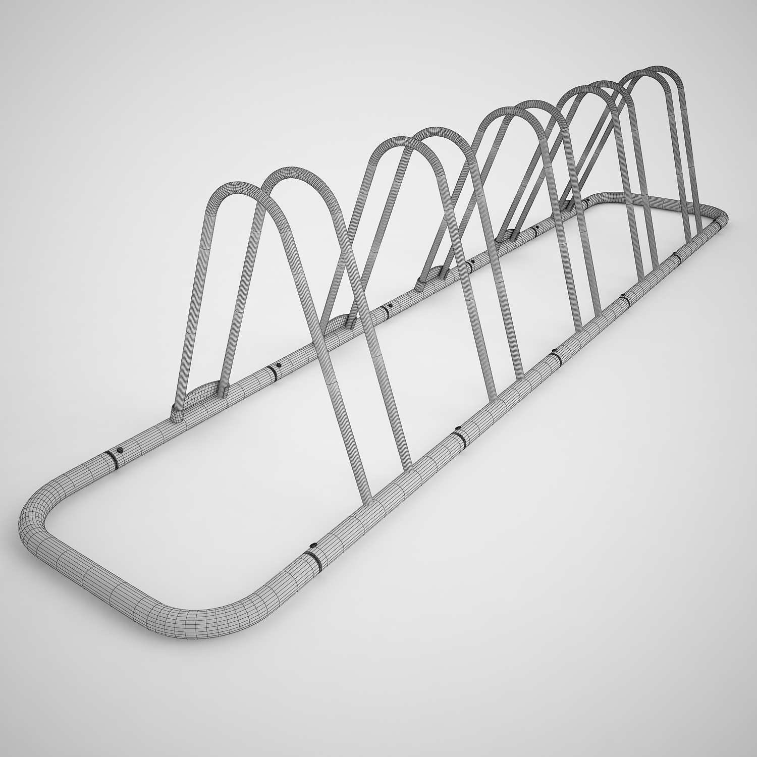 free bicycle parking rack 3d model