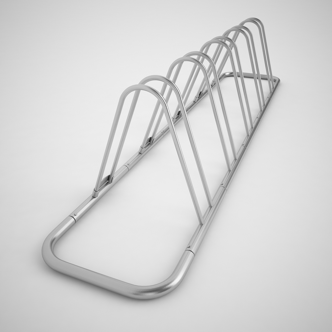 free bicycle parking rack 3d model