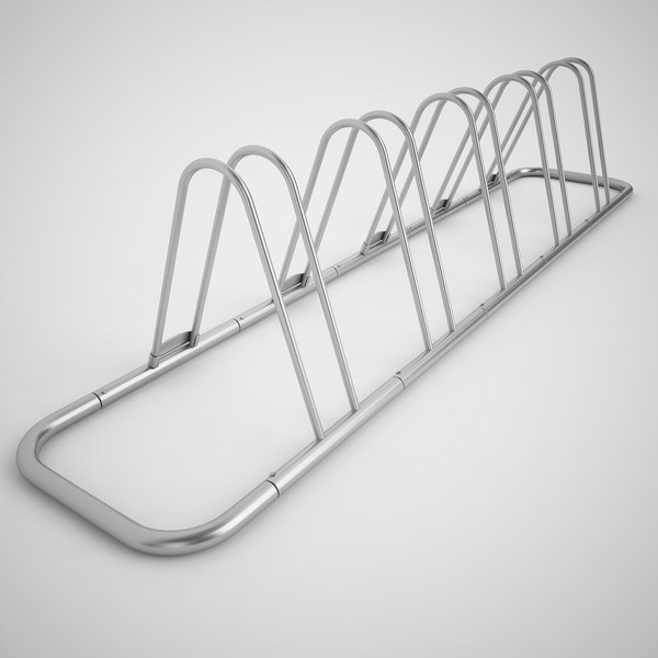 free bicycle parking rack 3d model