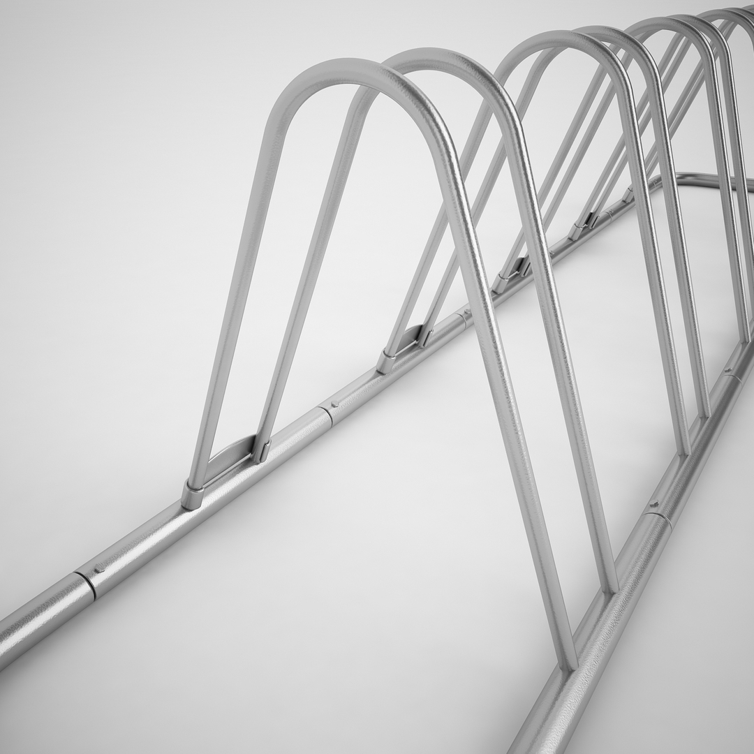 free bicycle parking rack 3d model