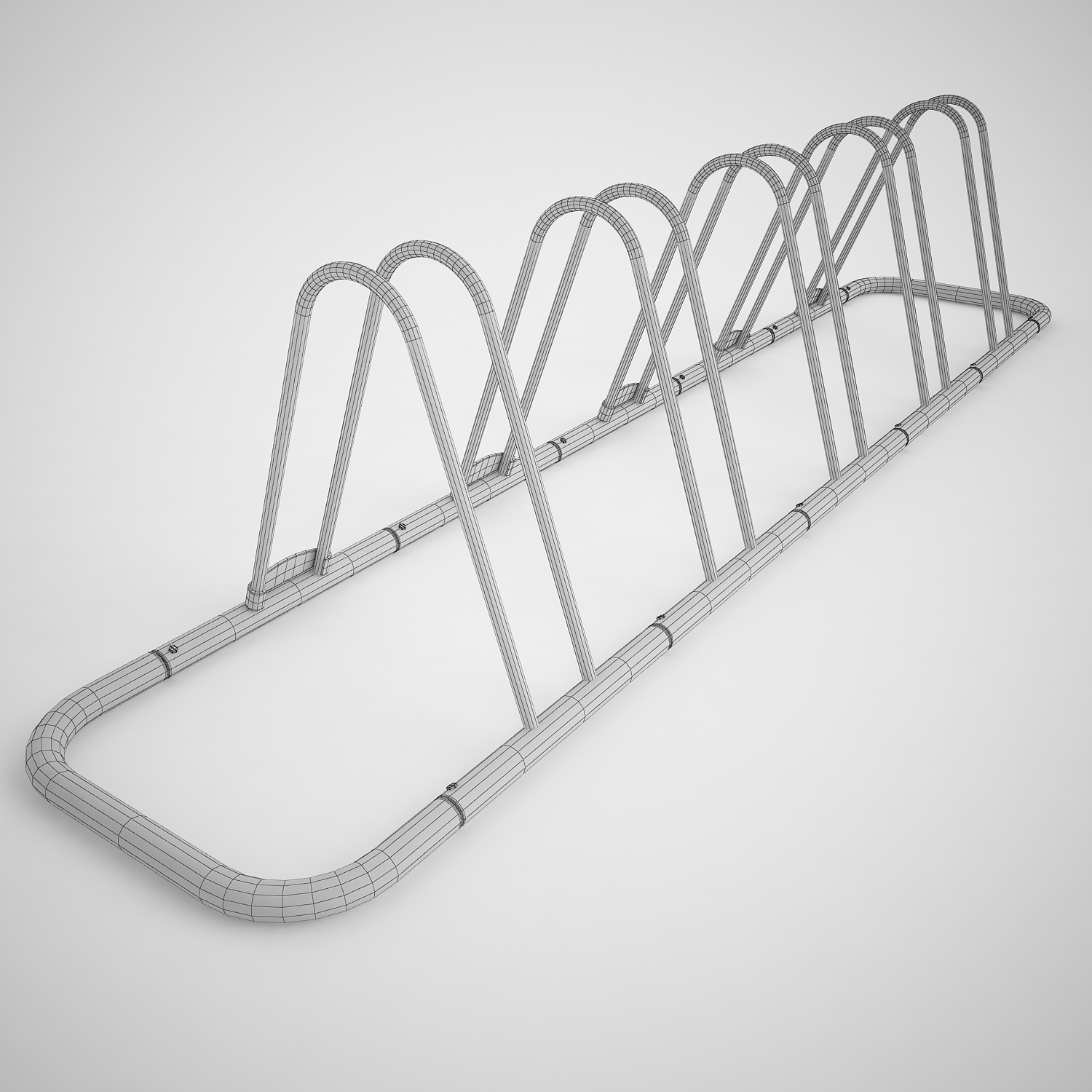free bicycle parking rack 3d model