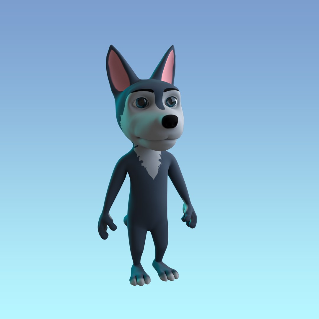3D Model Stylized Young Wolf NoRig - TurboSquid 2012668