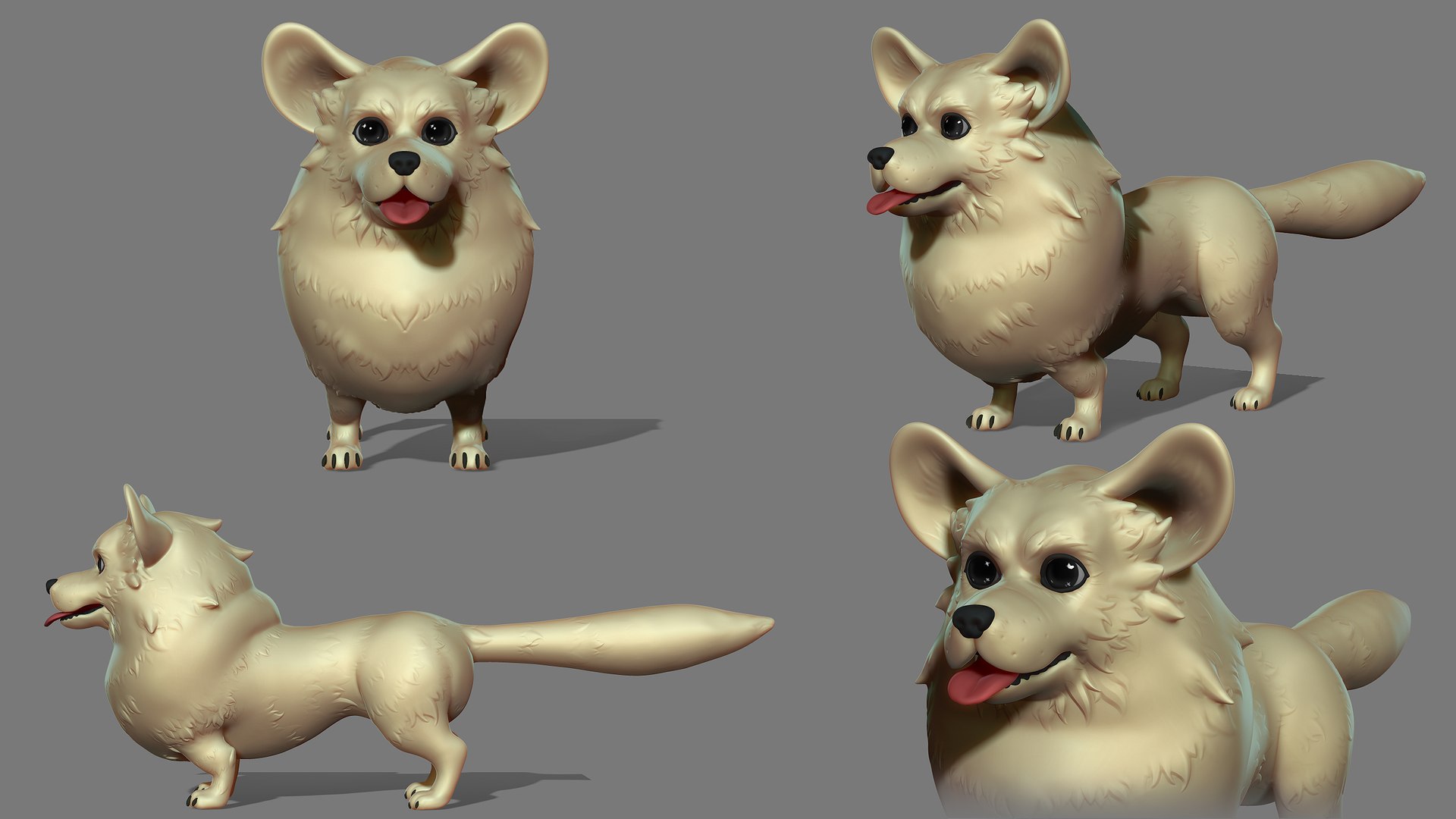 Corgi Animations 3D Model - TurboSquid 1381214