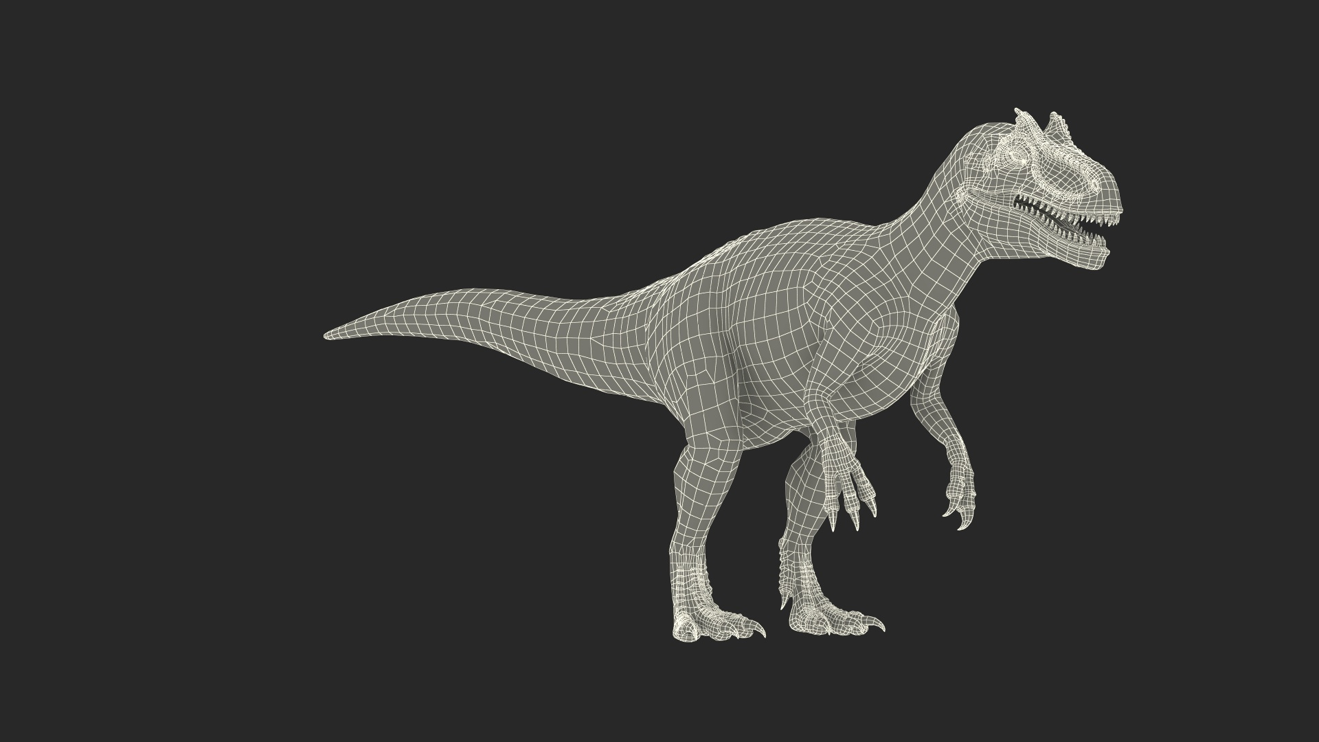 Allosaurus Green Coloring Rigged For Cinema 4D 3D Model - TurboSquid ...