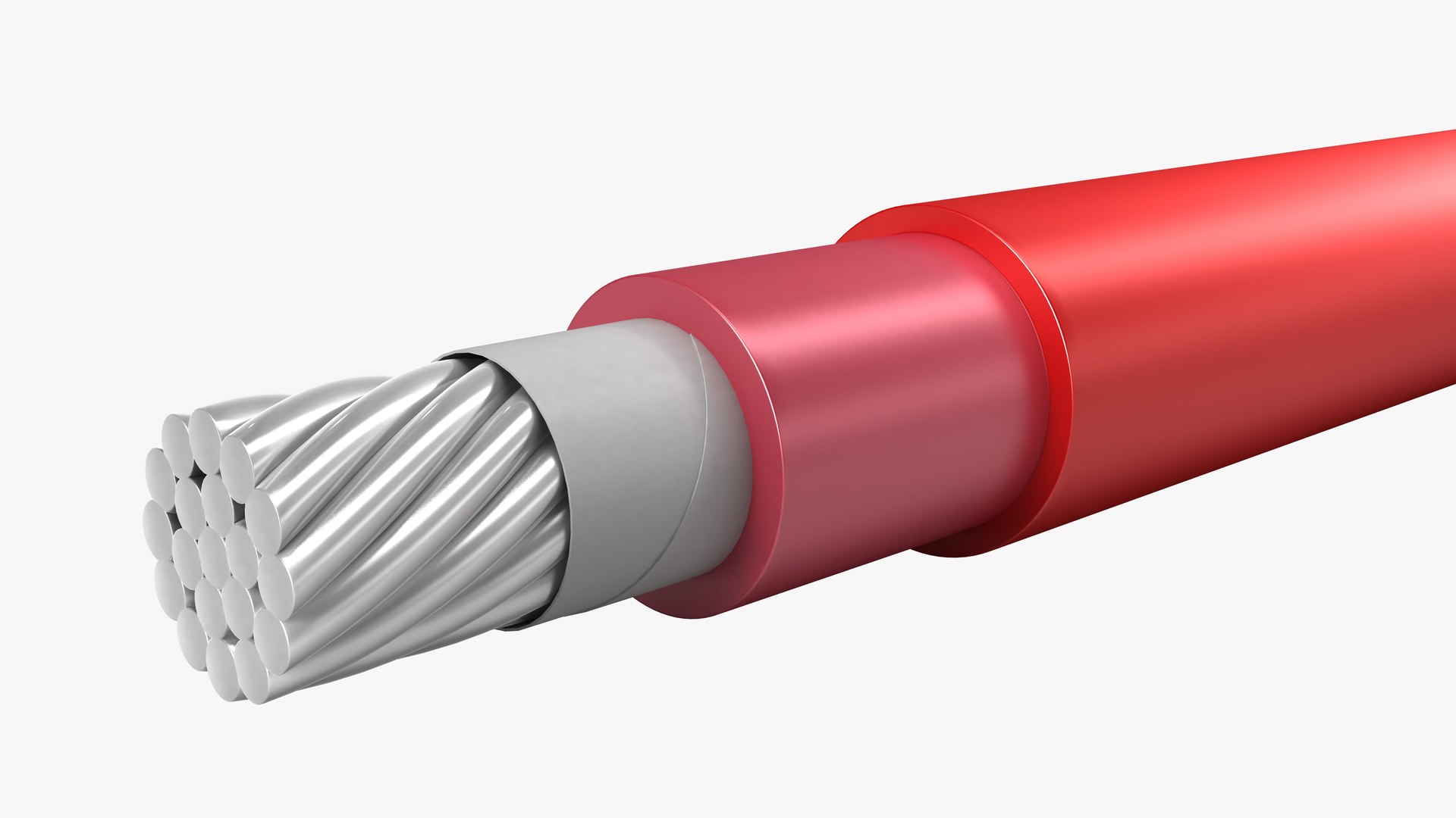3d model cables lshf insulated single