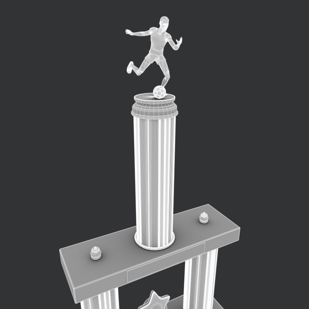 3d Soccer Trophy Model
