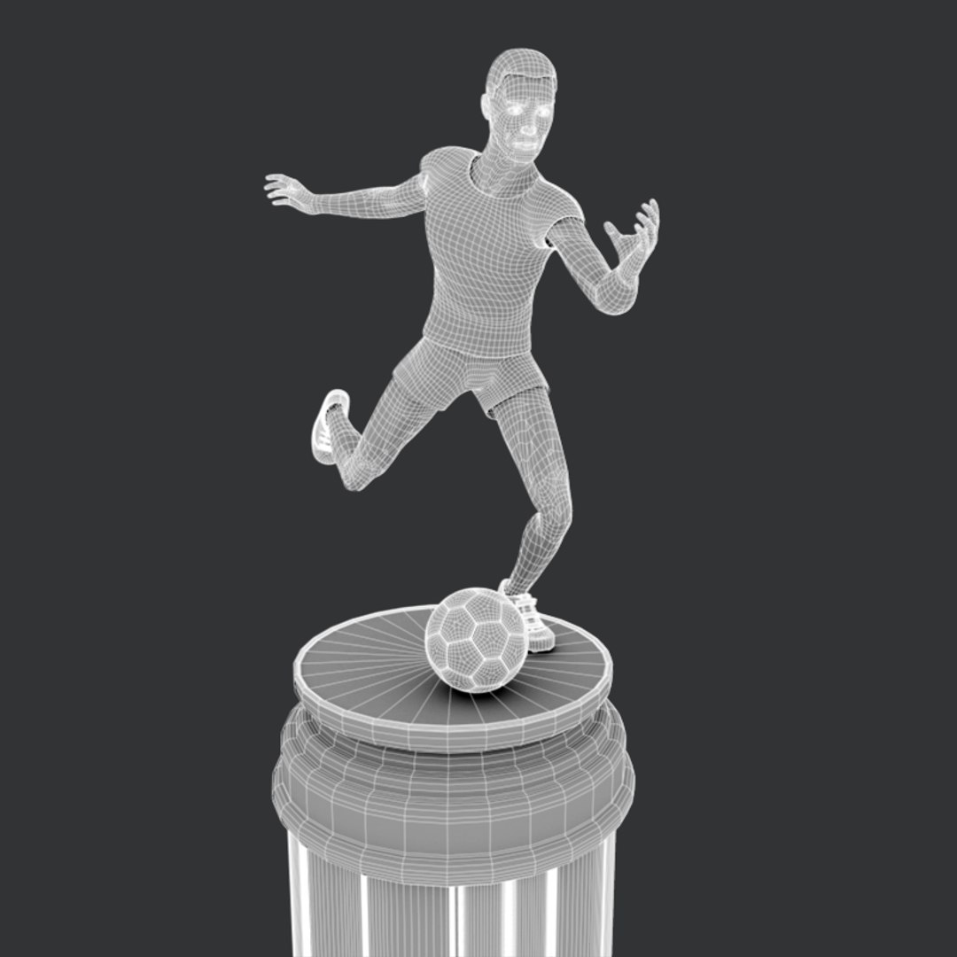 3d Soccer Trophy Model