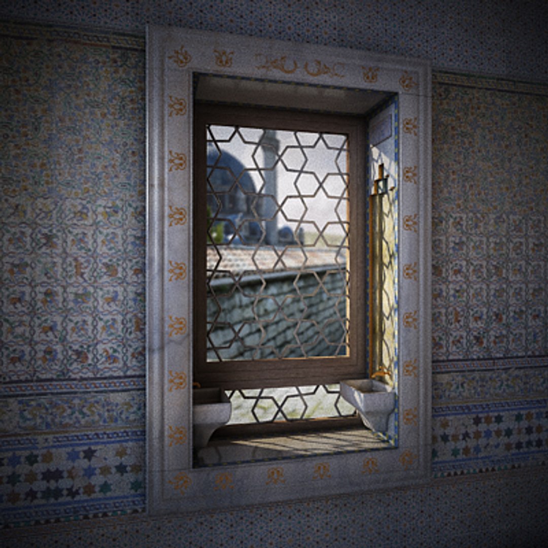 Ottoman Palace Window 3d Model