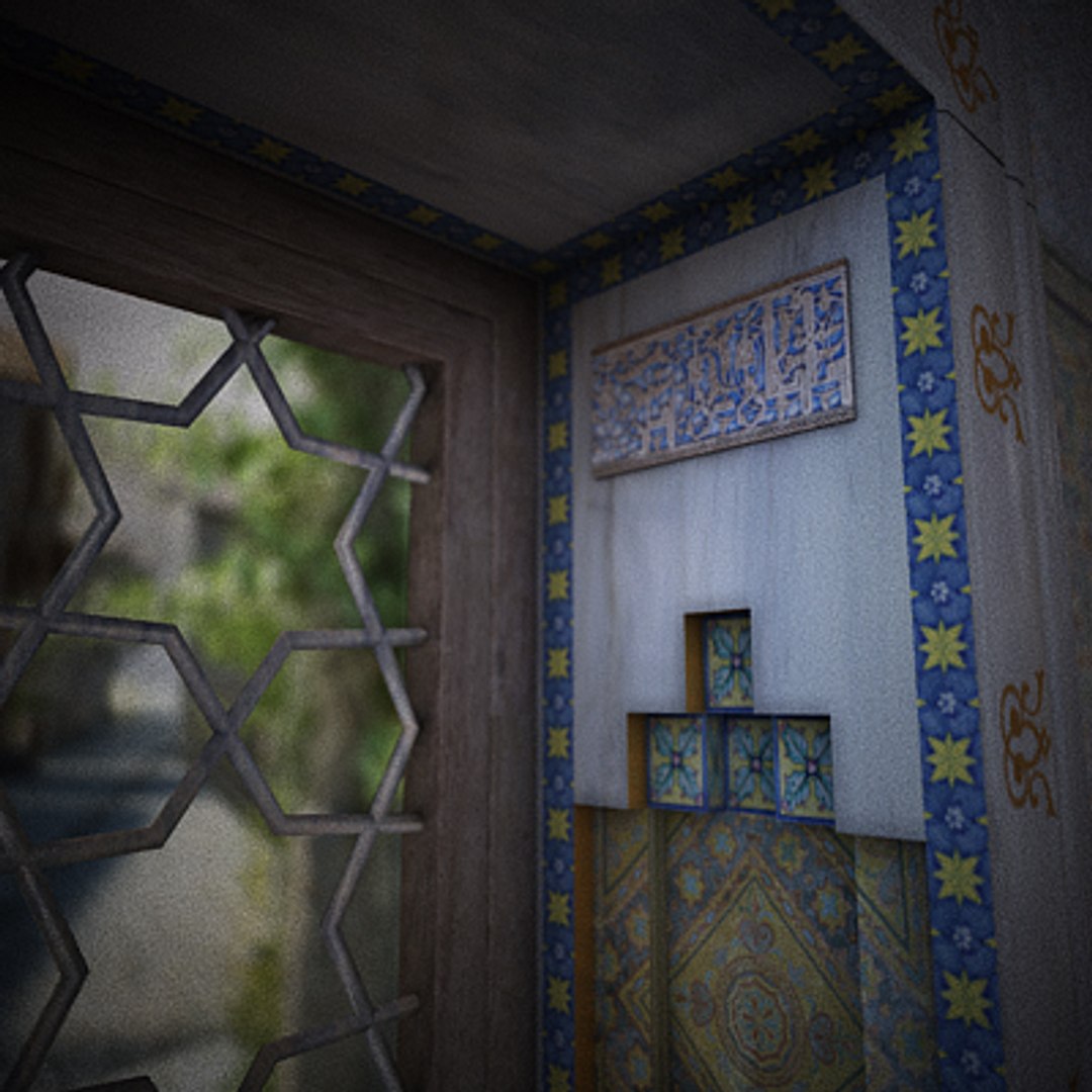 Ottoman Palace Window 3d Model